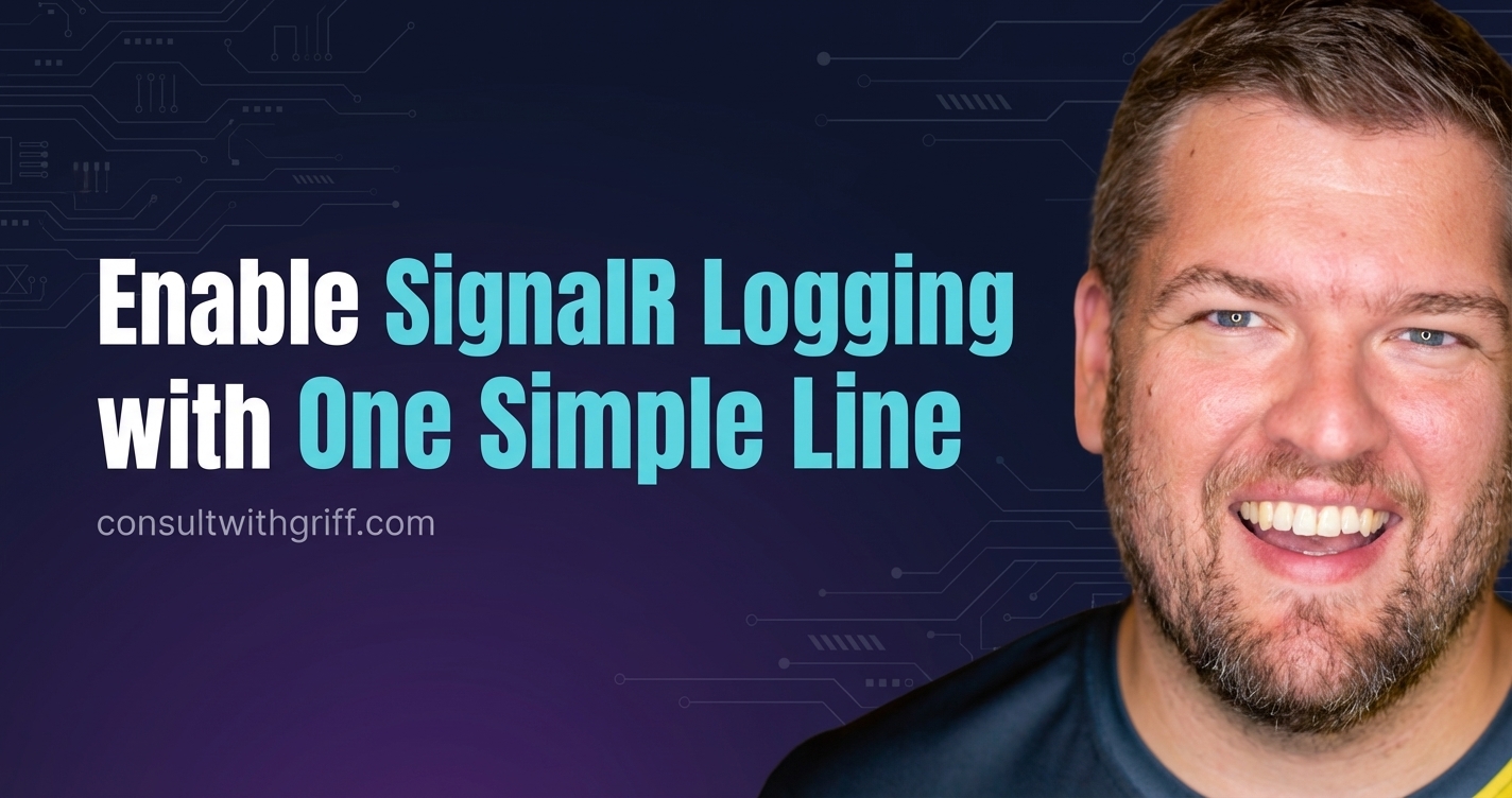 Enable SignalR Logging with One Simple Line
